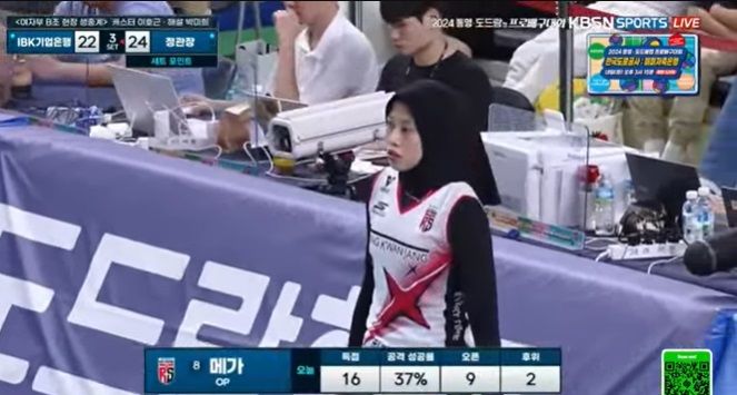 Momen Error Megawati saat Red Sparks vs IBK Altos di KOVO CUP 2024