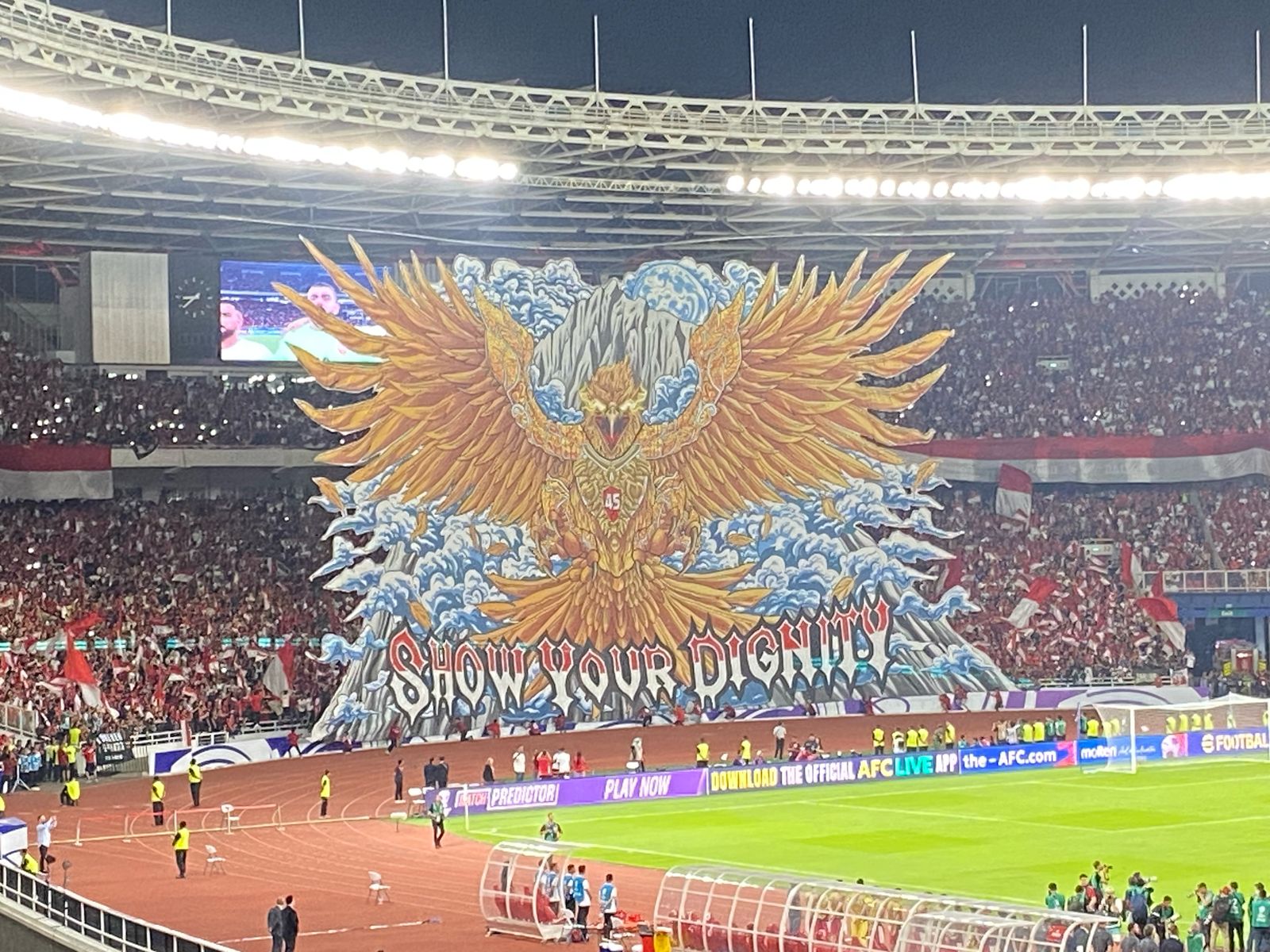 Koreo di Laga Indonesia vs Bahrain, Garuda Membentang Hingga Loyalitas ...