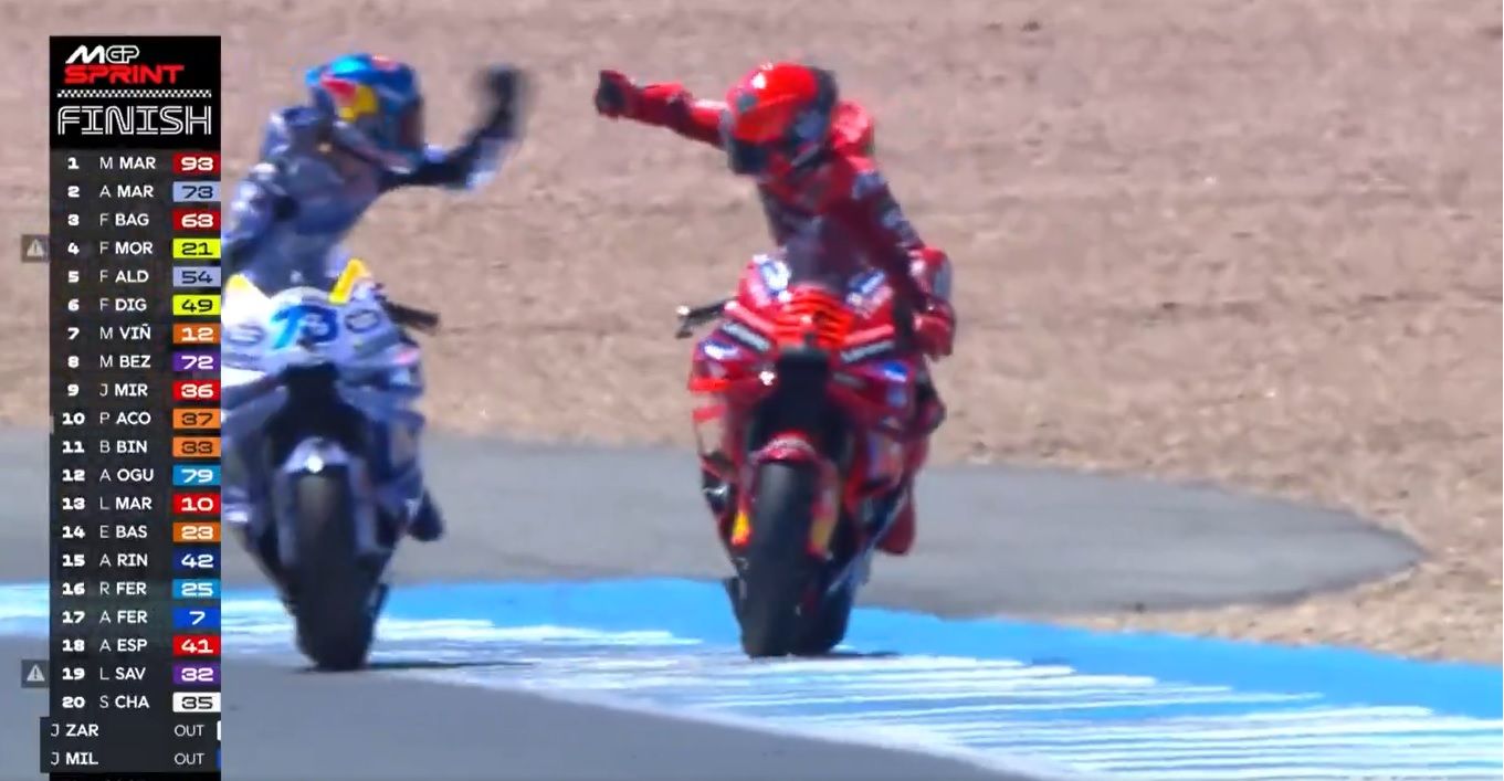 Hasil Sprint Race MotoGP Spanyol 2025: Marc Marquez Samai Rekor Jorge ...